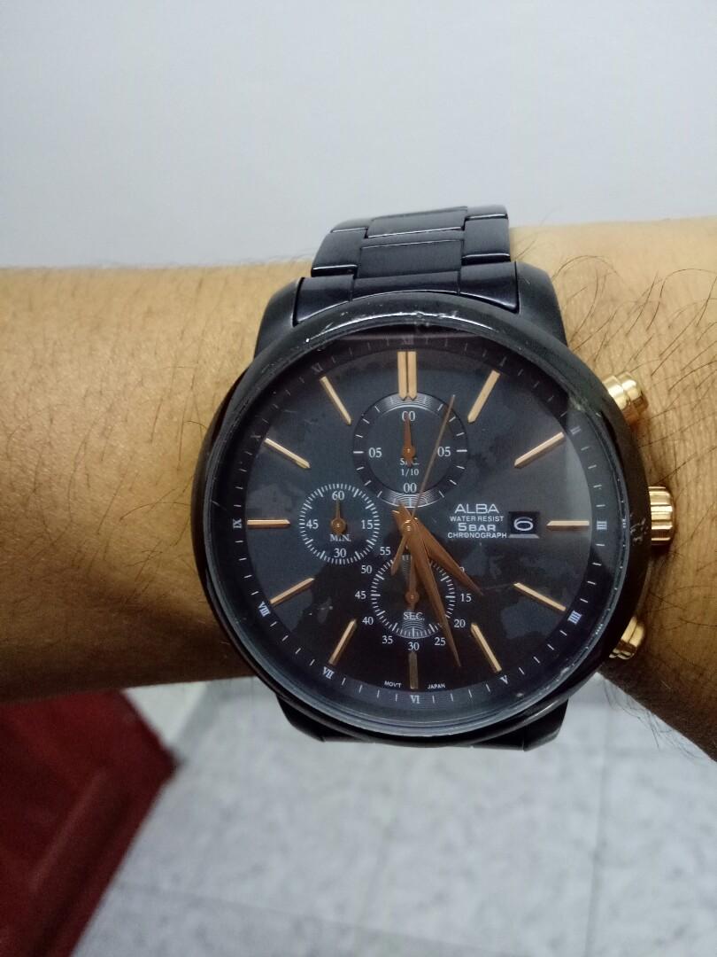 Alba chronograph quartz, Men's Fashion, Watches & Accessories, Watches ...