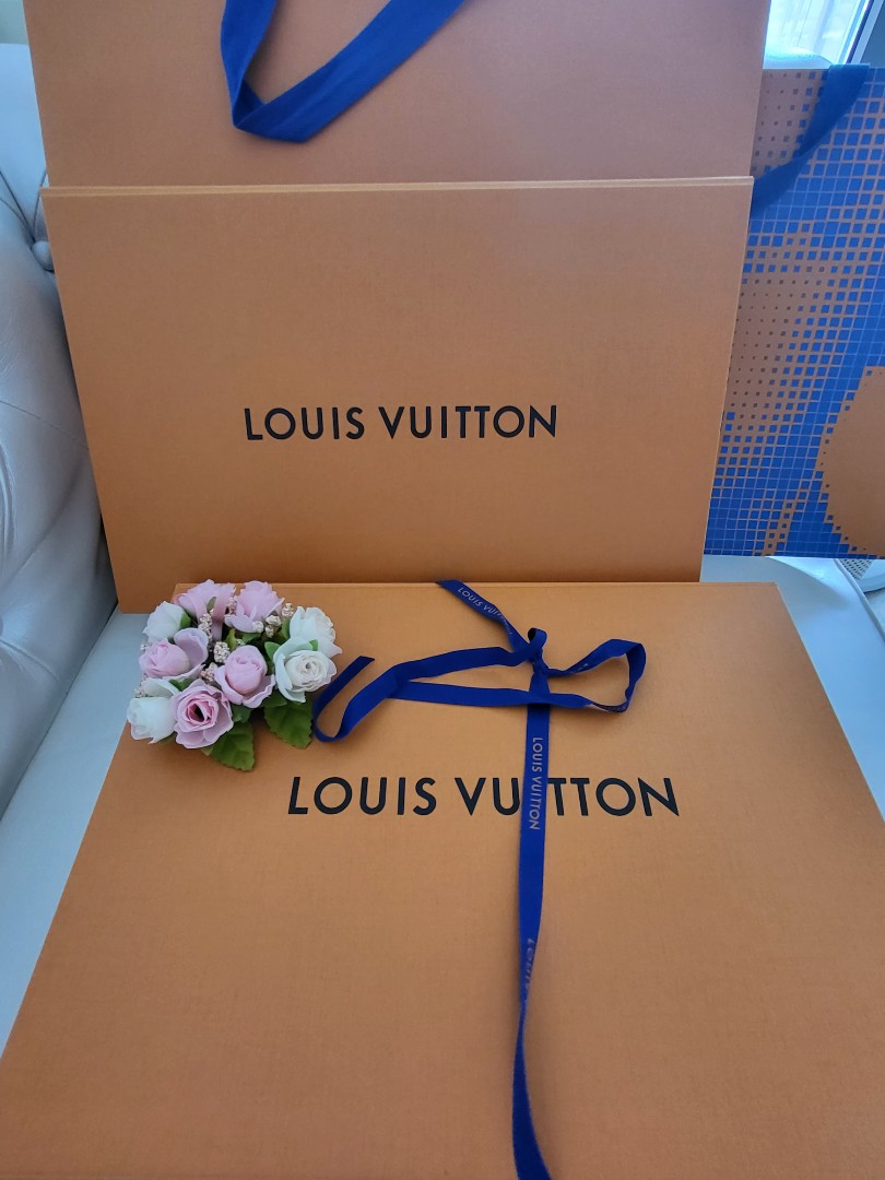 (Authentic 2 LV boxes & 2 paper bags, Luxury, Accessories on Carousell