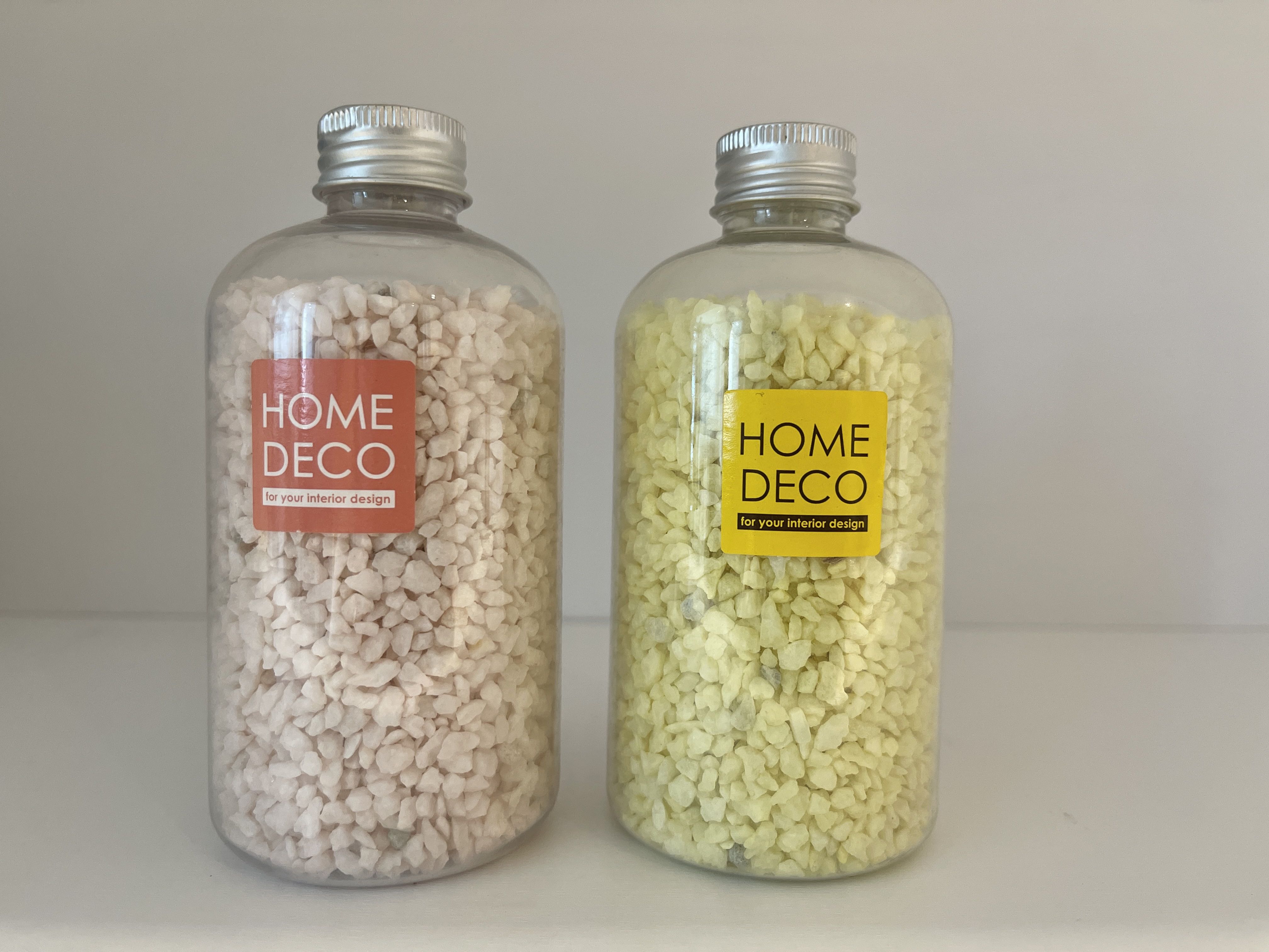 BN Daiso Home Deco Mini Stones in Pink & Yellow , Furniture & Home ...