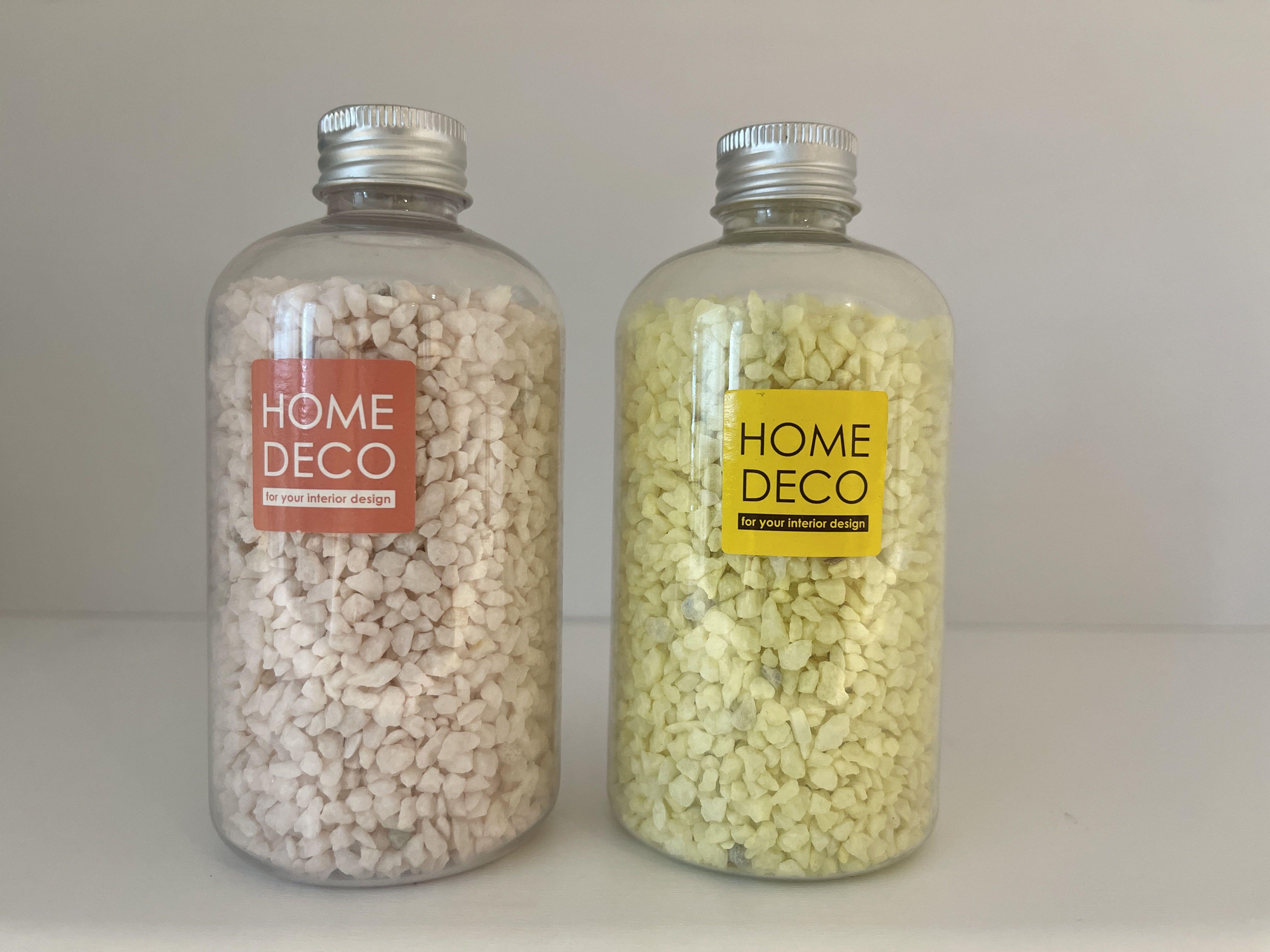 BN Daiso Home Deco Mini Stones in Pink & Yellow , Furniture & Home ...