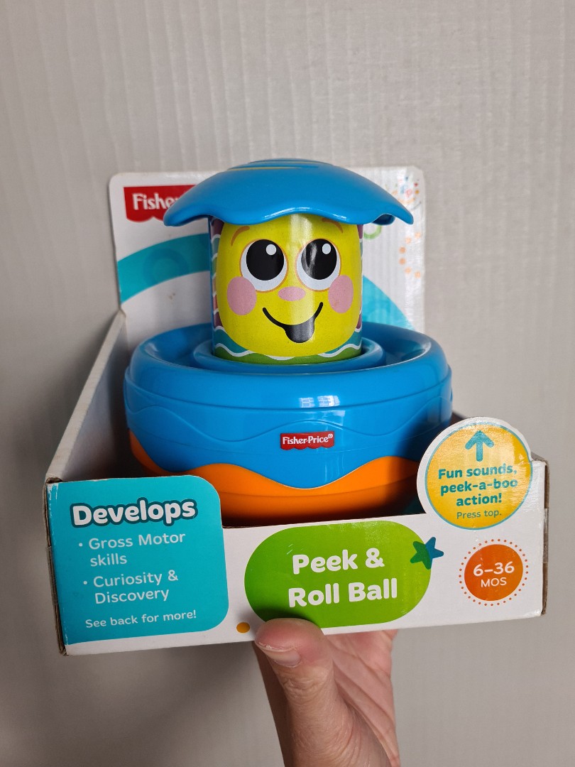 BN Fisher Price Peek & Roll Ball, Babies & Kids, Infant Playtime on ...