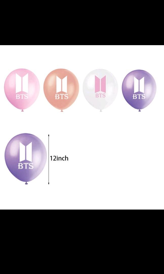 BTS backdrop/ BTS birthday/ BTS balloon, Hobbies & Toys, Stationery ...