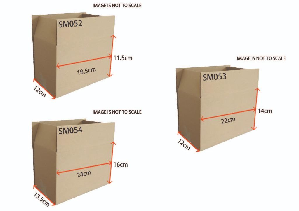 Carton Box / Plain Packing Box / Kotak Kosong Kecil / Courier Box ...
