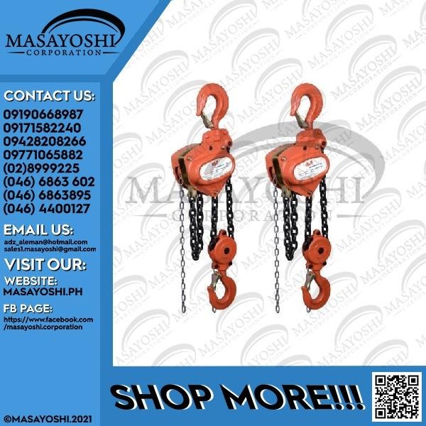 Chain Block Heavy Duty 50T x 3M | Construction Equipment | Lifter ...