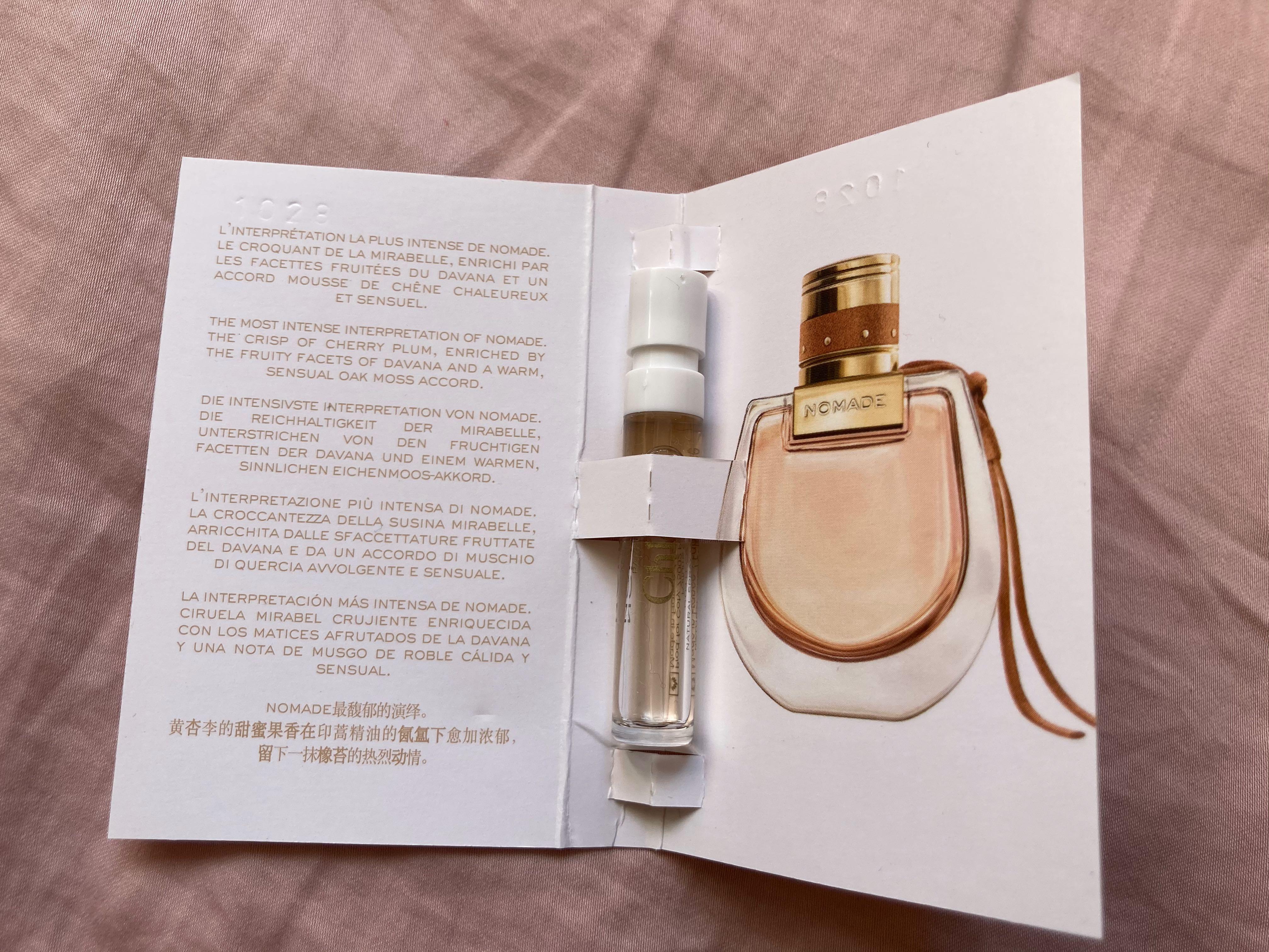 Chloe Perfume Sample - Nomade Absolu de Parfum, 美容＆化妝品, 健康及美容 - 香水＆香體噴霧 ...