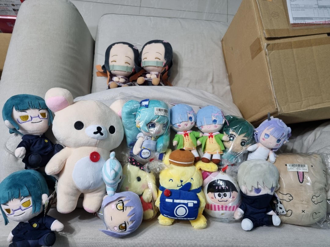 CNY ANIME SOFT TOY SALE MIKU YUKINA MAKI INUMAKI IZUKU REM NEZUKO ...