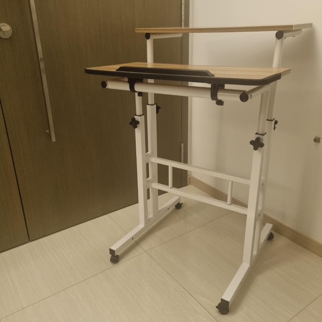 Computer laptop Table/ movable standing desk / Adjustable study Table ...