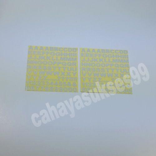 Cutting Sticker Huruf Abjad Alphabet Angka Nomor Font ARIAL Kecil 0,8cm ...