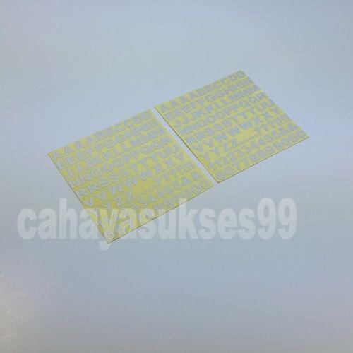 Cutting Sticker Huruf Abjad Alphabet Angka Nomor Font ARIAL Kecil 0,8cm ...