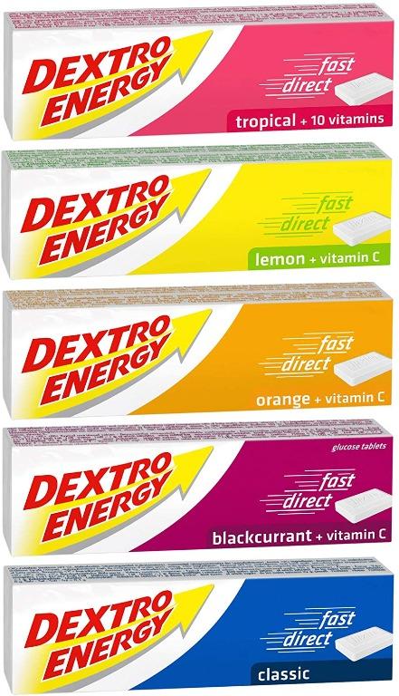 Dextro Energy Blackcurrant Glucose tablets with Vitamin C, Double pack ...