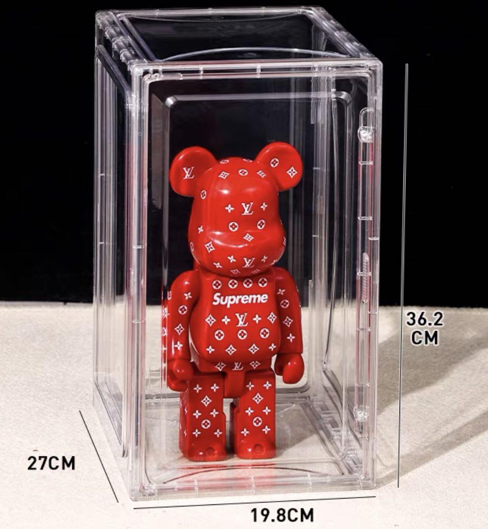 DISPLAY BOX TRANSPARENT STACKABLE STAND MAGNETIC SHELF CLEAR KAWS ...