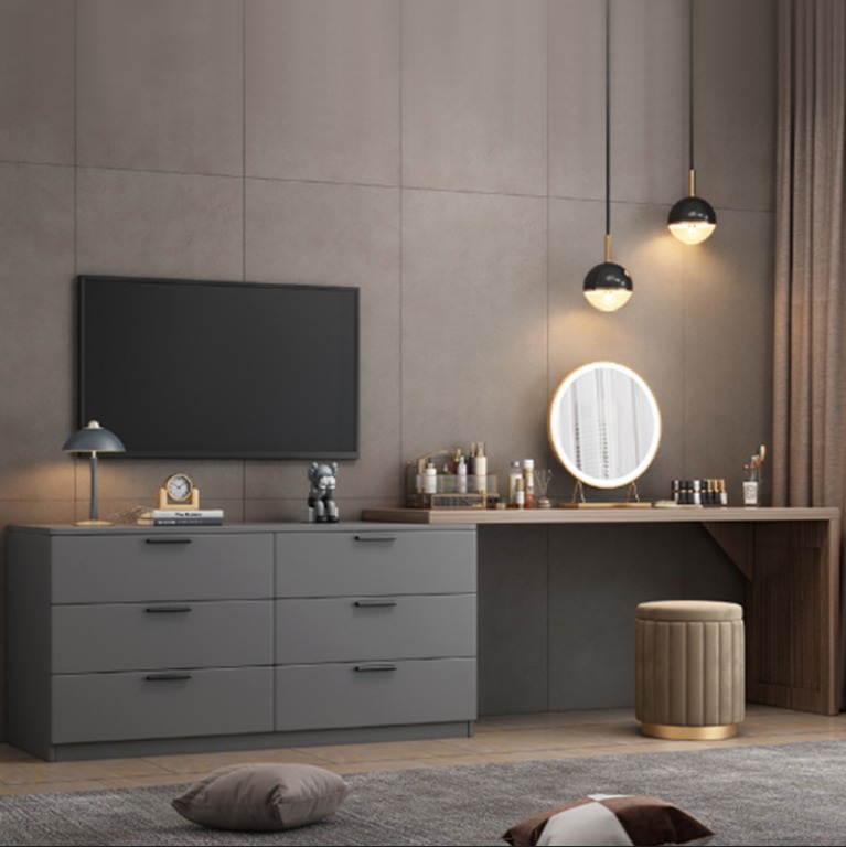 Drawer Slide Dressing Table&TV Console, Furniture & Home Living ...