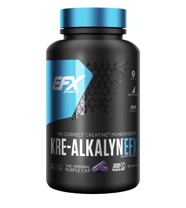 Creatine. EFX Sports Kre-Alkalyn EFX, 120 Capsules, Health & Nutrition ...