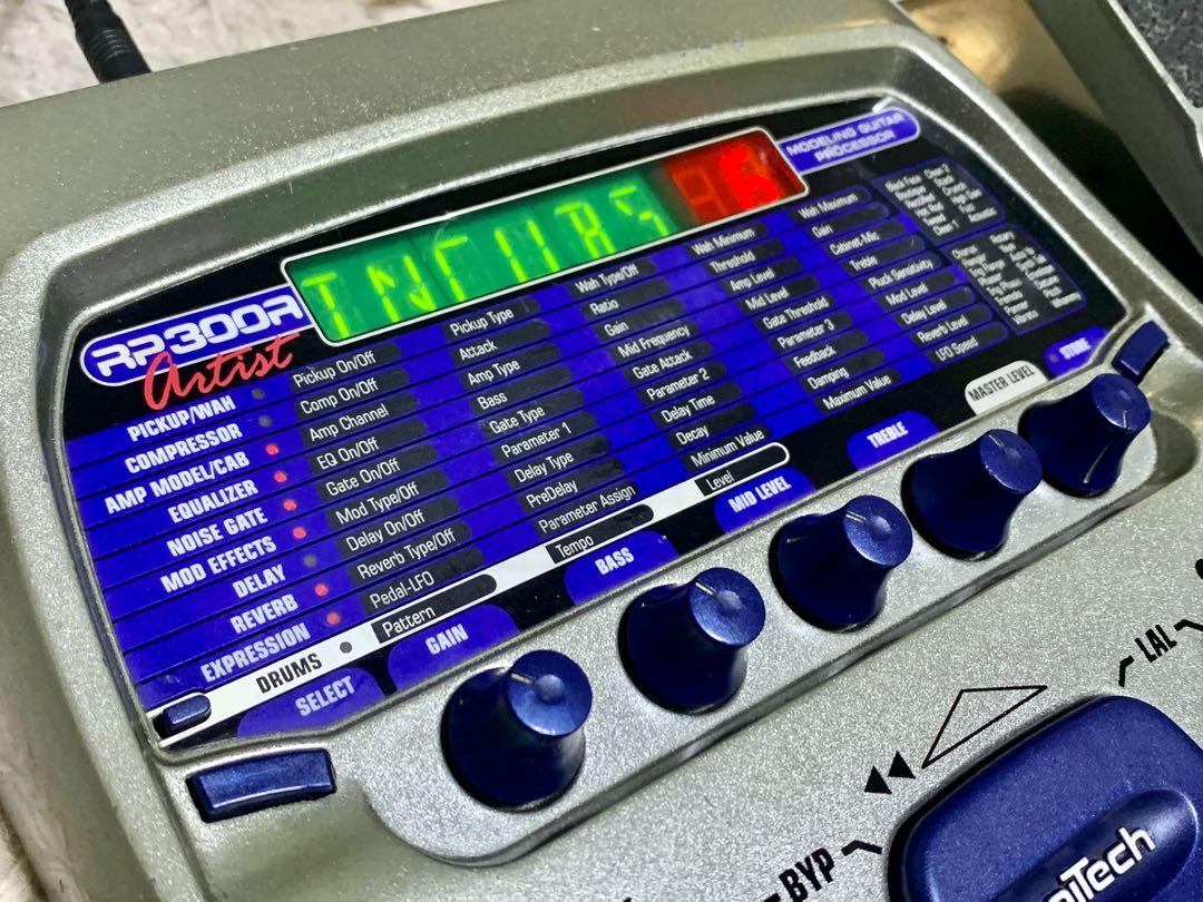 Electric Guitar Multi Effects : Digitech RP300A Artist Series Modeling ...