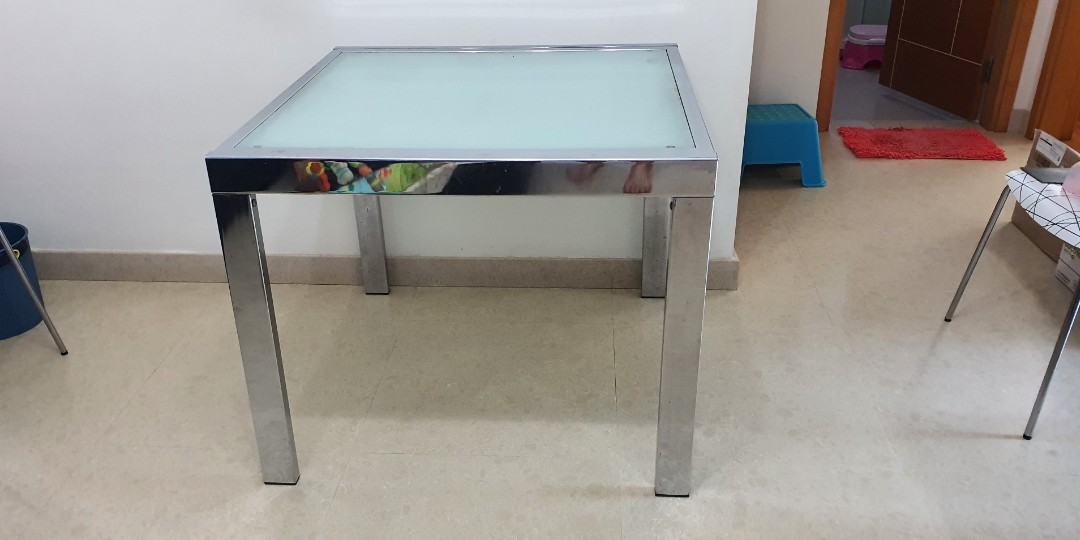 extendable dining table 90x90x74, Furniture & Home Living, Furniture ...