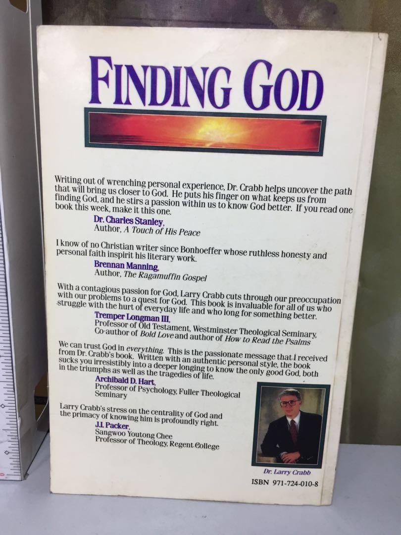 Finding God by Dr. Larry Crabb, Hobbies & Toys, Books & Magazines ...