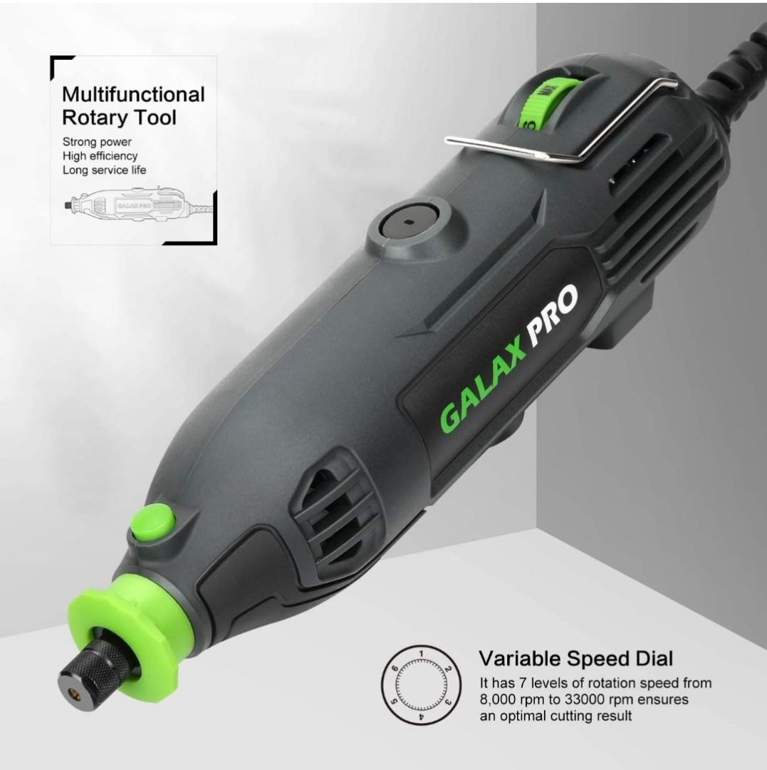 Galax Pro Rotary Tool Kit, 135W Variable Speed Control 8000-35000 RPM ...