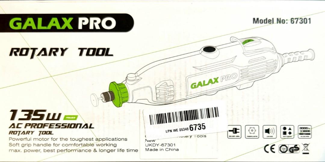 Galax Pro Rotary Tool Kit, 135W Variable Speed Control 8000-35000 RPM ...
