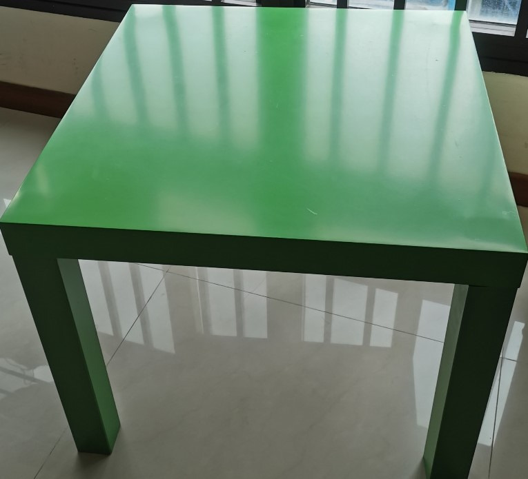 Green Ikea LACK Table, Furniture & Home Living, Furniture, Tables ...