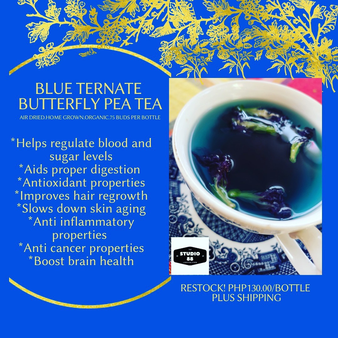 Home Grown Organic Blue Ternate Butterfly Pea Tea, Food & Drinks, Other ...