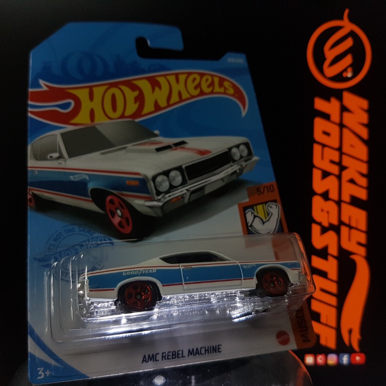 Hot Wheels MUSCLE MANIA AMC REBEL MACHINE, Hobbies & Toys, Toys & Games ...