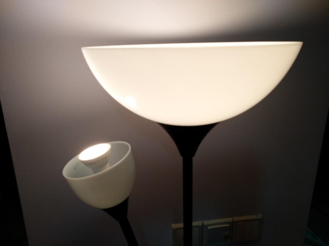 IKEA Floor Lamp with adjustable arm spotlight, G0713, Furniture & Home ...