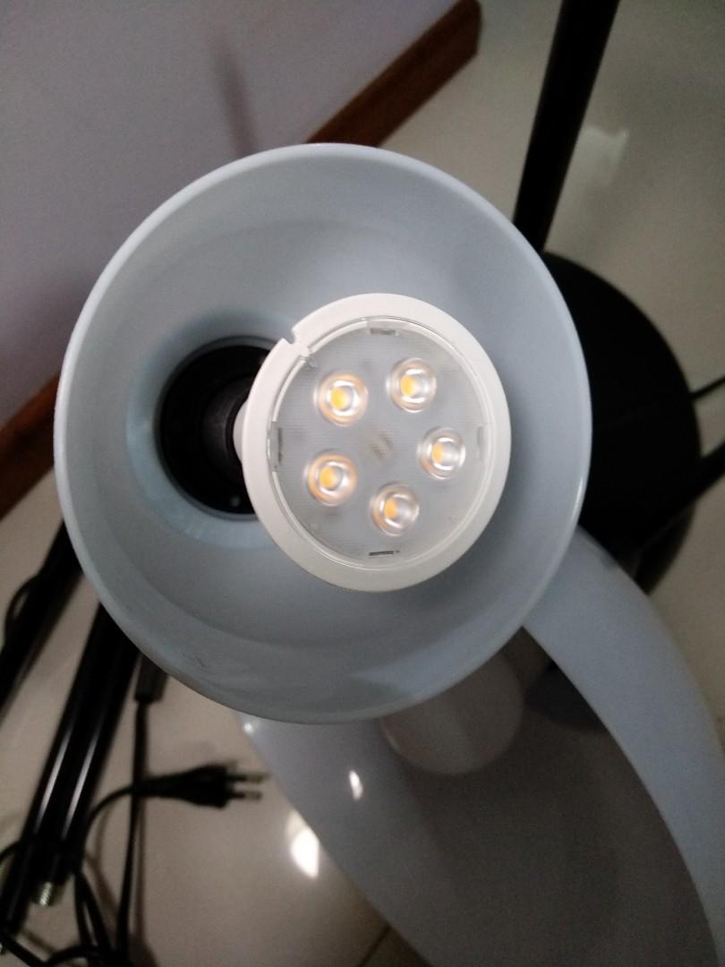 IKEA Floor Lamp with adjustable arm spotlight, G0713, Furniture & Home ...