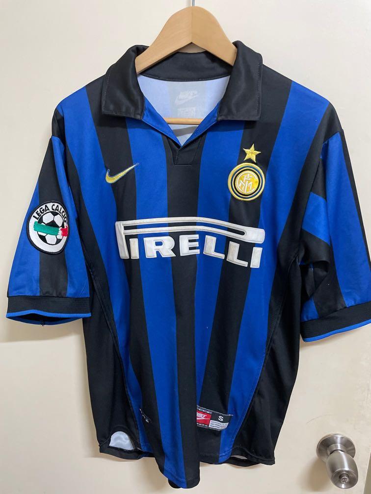 Inter Milan 1998 home kit, Men's Fashion, Activewear on Carousell