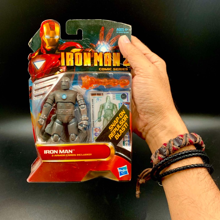 Iron Man 2 Movie Series Iron Man Grey 2009, Hasbro, Hobbies & Toys ...