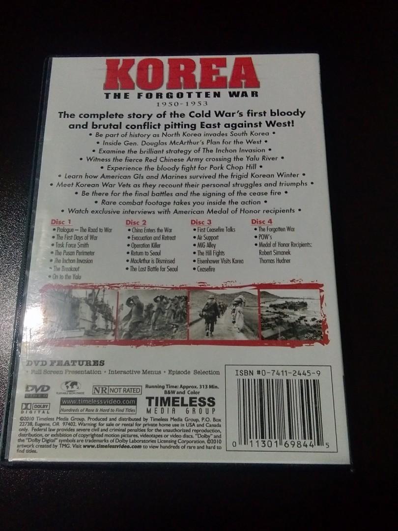 Korea The Forgotten War Documentary Original DVD, Hobbies & Toys, Music ...