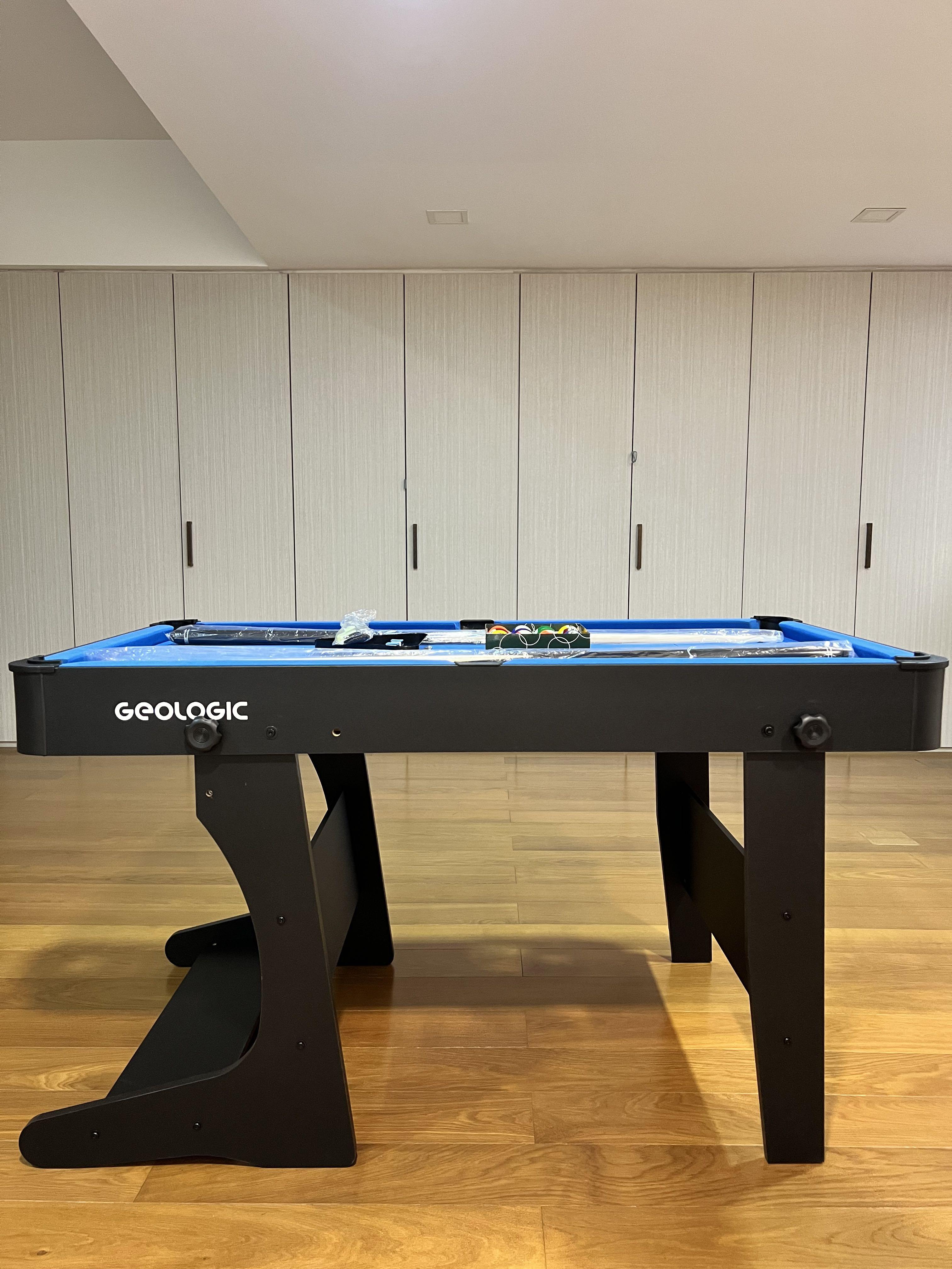 Like brand new Geologic pool foldable table, Sports Equipment, Sports ...