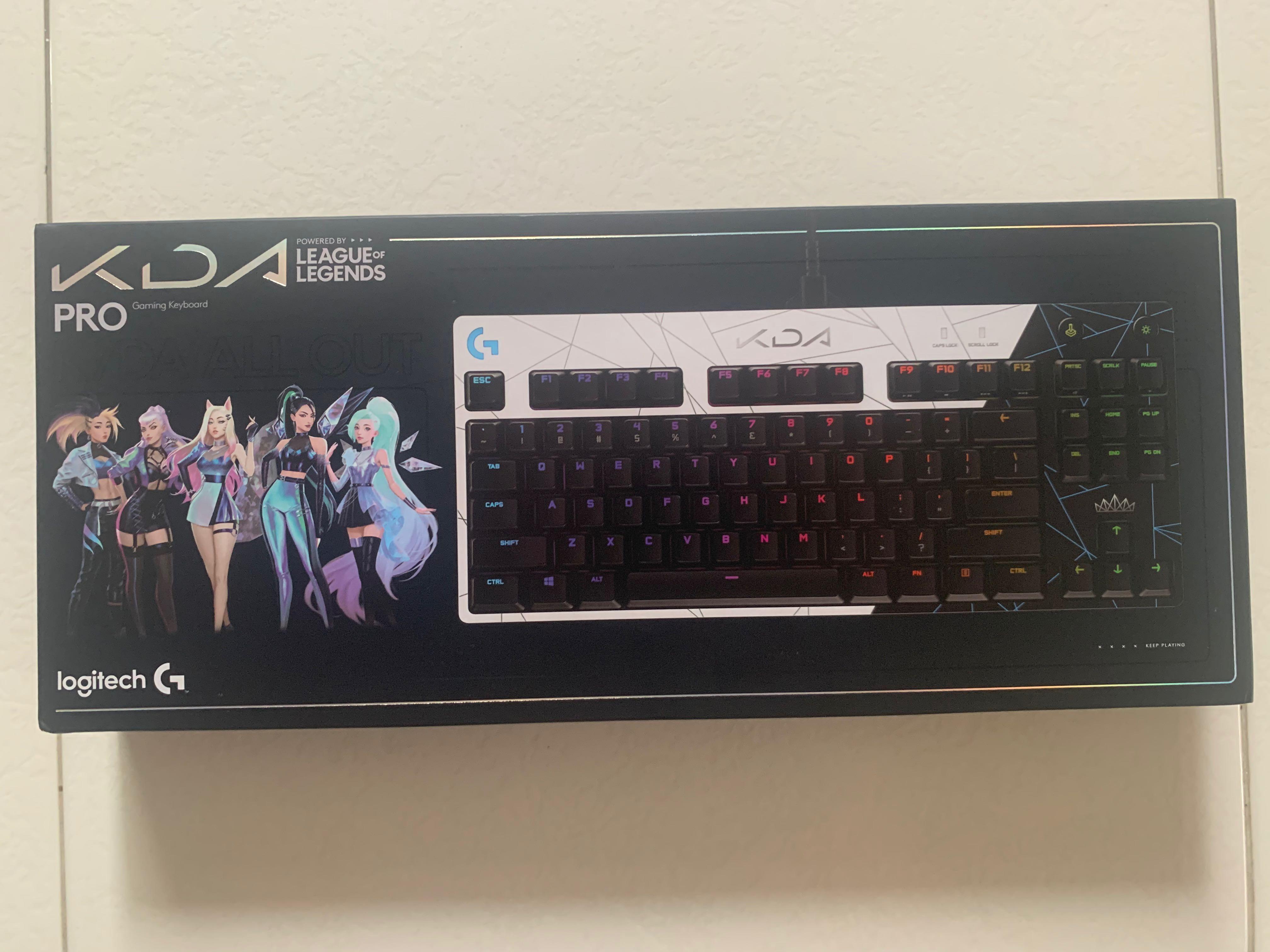 BNIB Logitech G PRO K/DA Mechanical Gaming Keyboard, Ultra-Portable ...