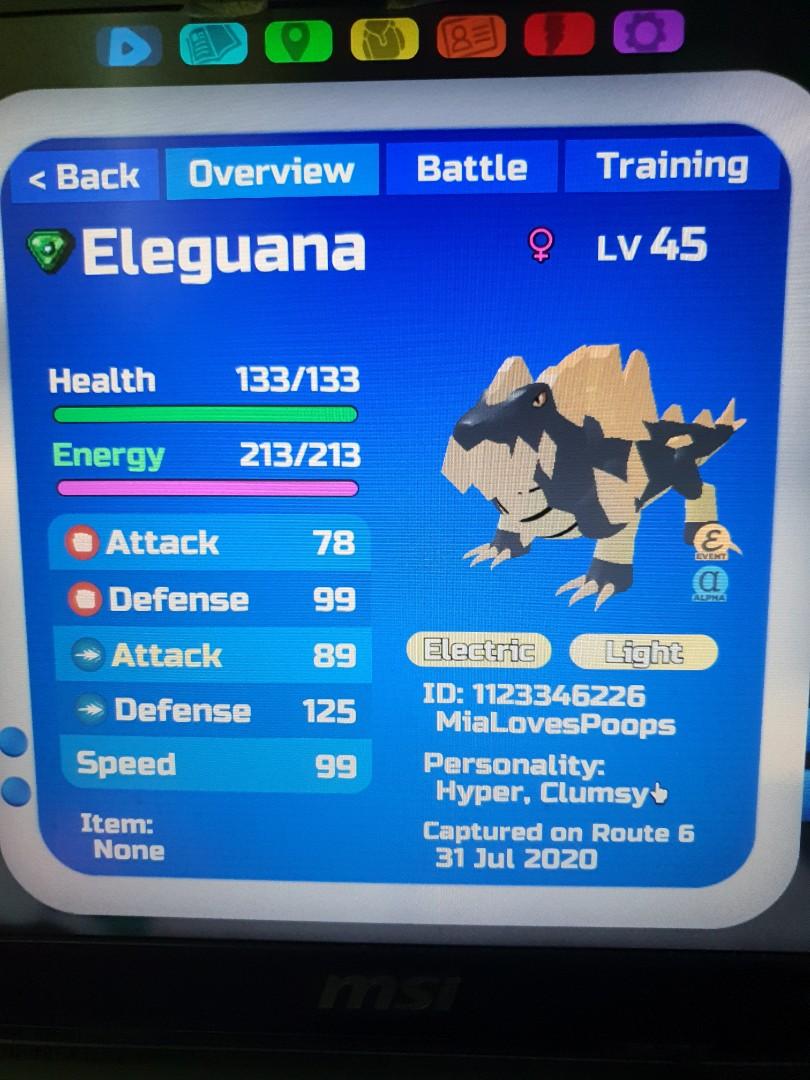 Loomian legacy alpha gold eleguana 2020 limited edition event, Video ...