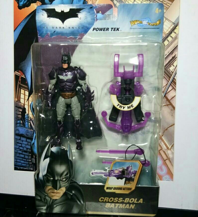 Mattel The Dark Knight Power TEK Triple Shot Rapid Fire Batman Action ...