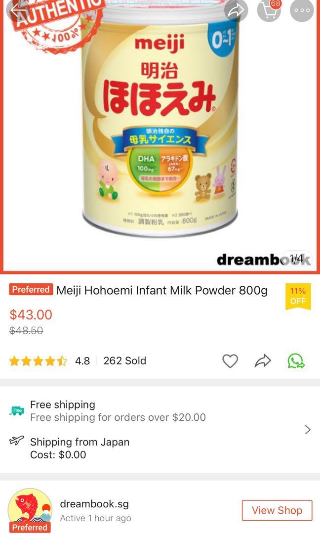 Meiji Milk Powder age 0-1, Babies & Kids, Nursing & Feeding ...