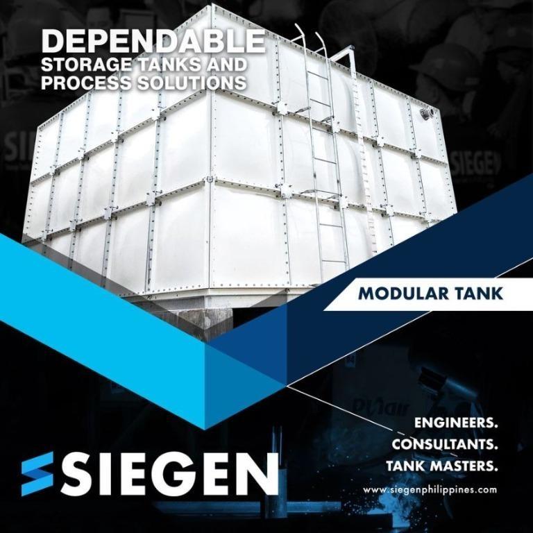 Modular Storage Tank & Modular Water Storage Tank, FRP|GRP Panelized ...