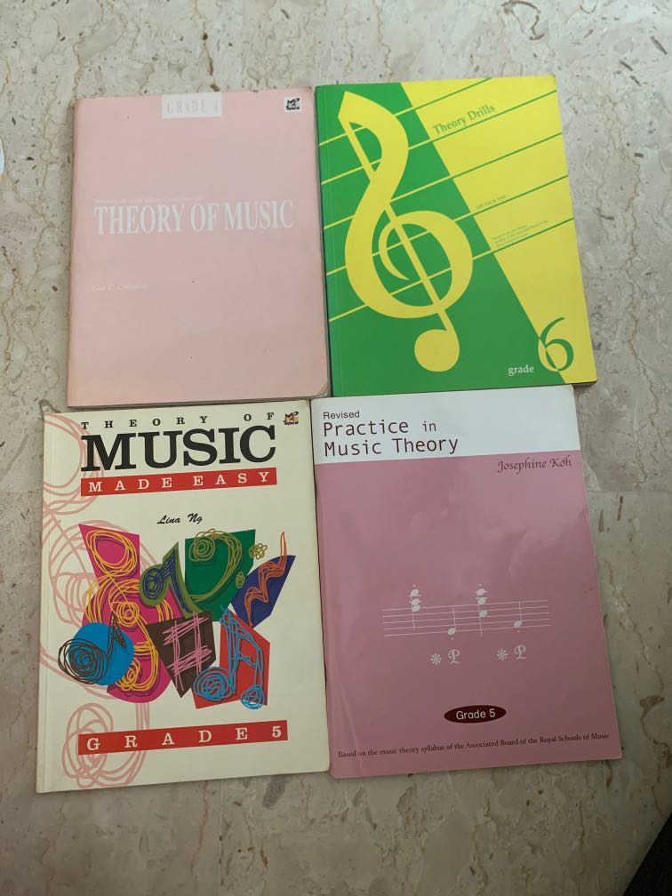 Music theory workbooks (grade 4, 5, 6), Hobbies & Toys, Music & Media ...