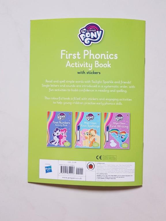 My Little pony First Phonics Activity book, Hobbies & Toys, Books ...