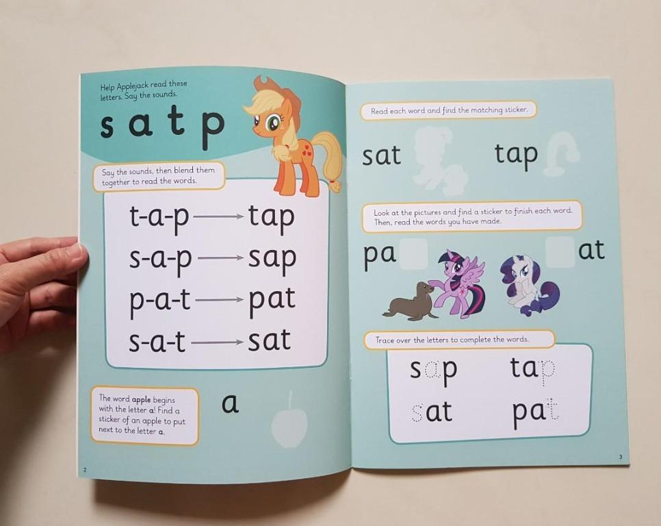 My Little pony First Phonics Activity book, Hobbies & Toys, Books ...