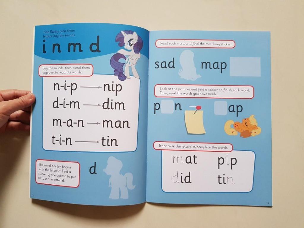 My Little pony First Phonics Activity book, Hobbies & Toys, Books ...