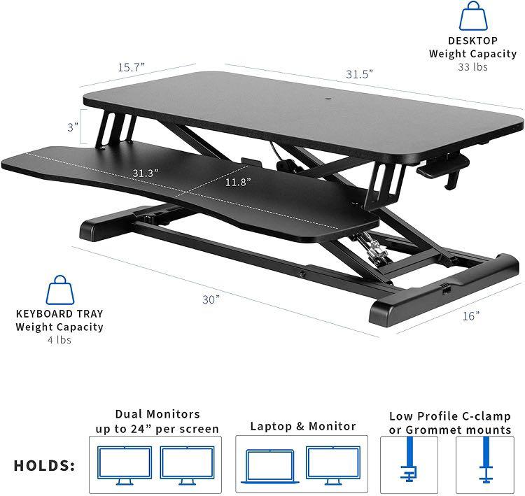 NEW Ergonomic Standing Table, Furniture & Home Living, Furniture ...