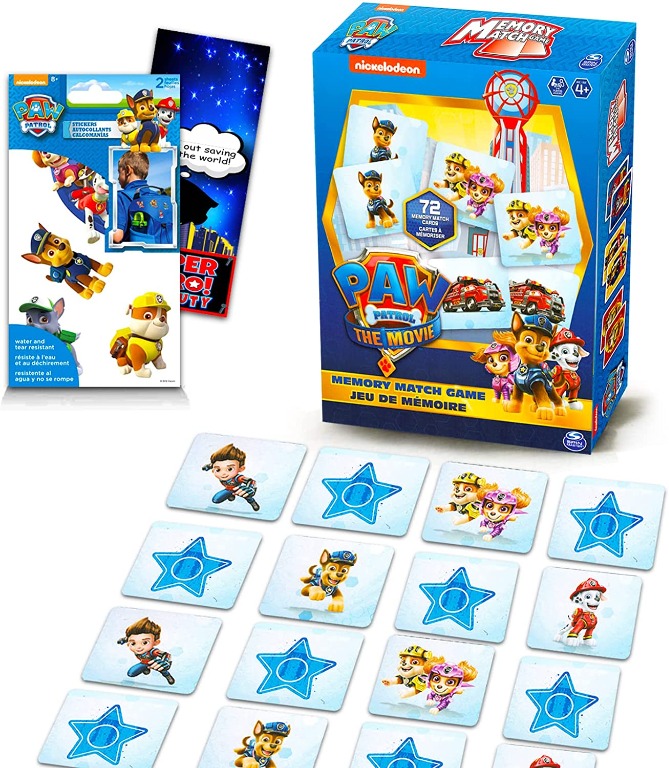 Paw Patrol Memory Matching Game, 其他, 其他 - Carousell