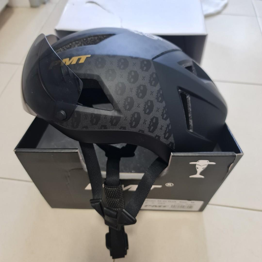 PMT Helmet black RS-01 plus dragon edition bike folding bicycle helmet ...