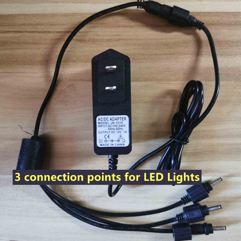 Ready stock AD Adaptor power adaptor of LED Lights with 1 or 3 ...