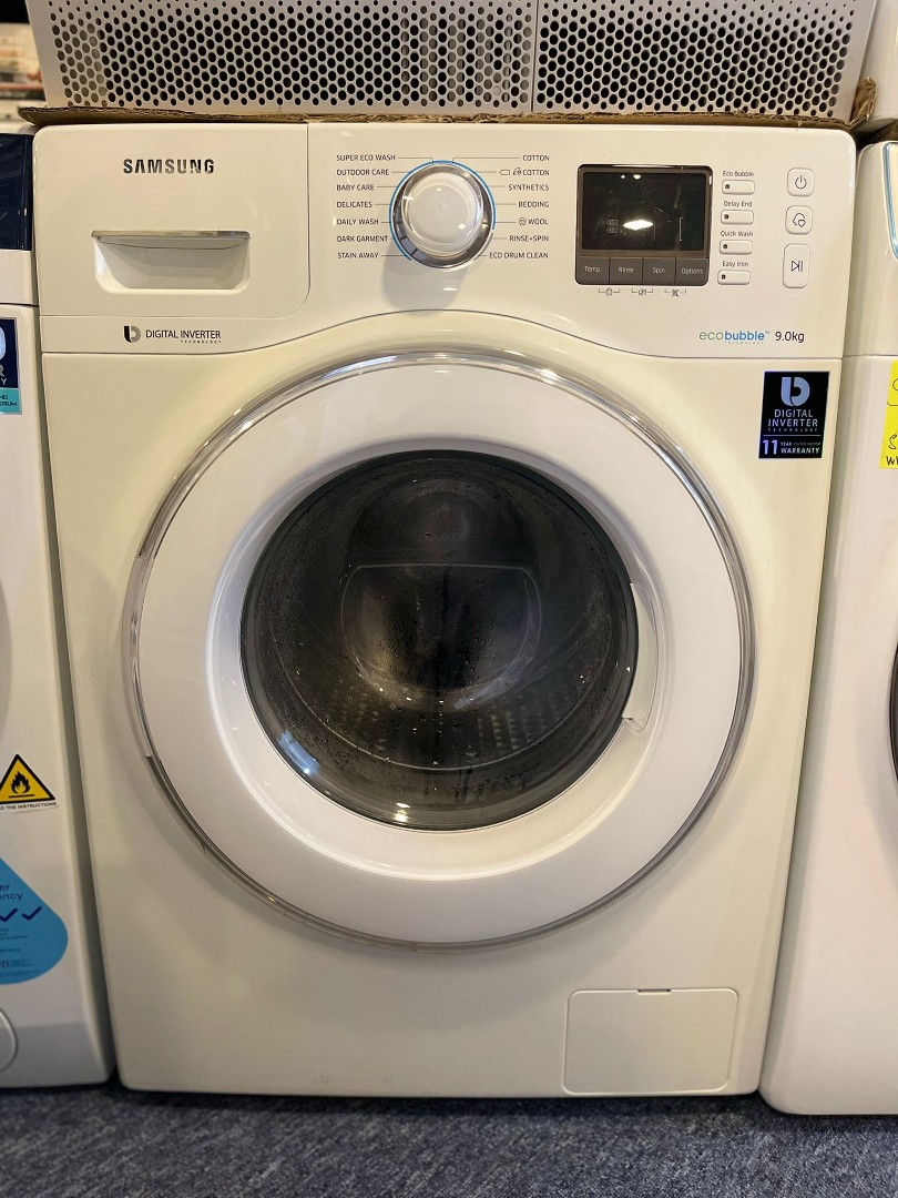 Samsung 9 KG FRONT LOAD WASHING MACHINE WW90H5200EW 3 TICKS, TV & Home ...
