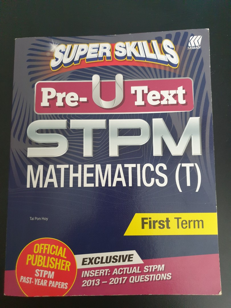 STPM Mathematics 1st Term, Hobbies & Toys, Books & Magazines, Textbooks ...