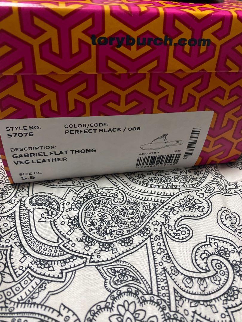 Tory Burch Gabriel flat Tong, Women's Fashion, Footwear, Sandals on ...