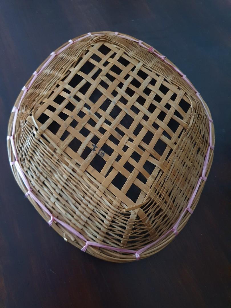Traditional hand woven bamboo rattan plate holder, Furniture & Home ...