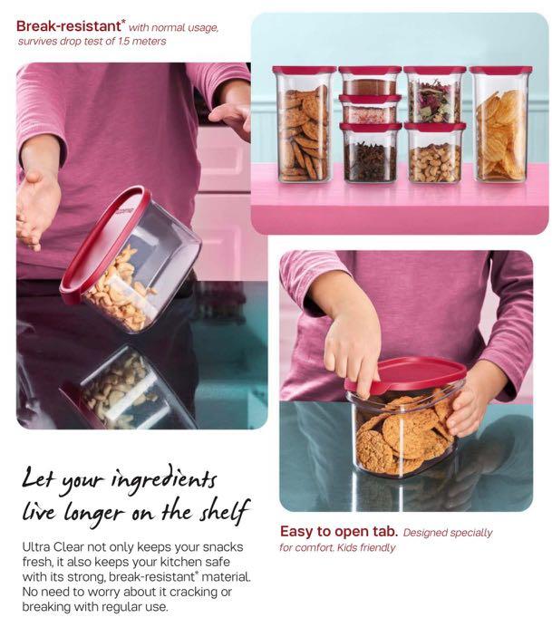 Tupperware Ultra Clear Containers (6), Furniture & Home Living ...