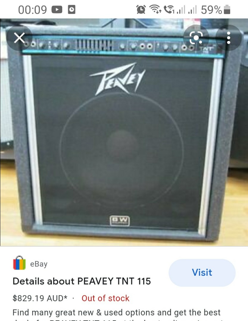 USA made peavey scorpion TNT115 TNT 115 BASS COMBO AMPLIFIER AMP ...